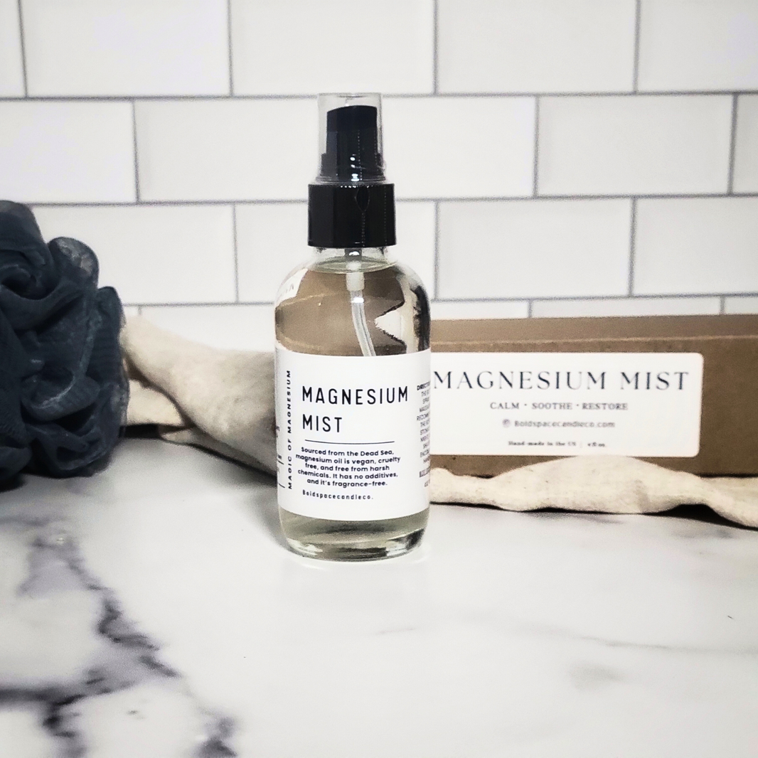 Magnesium Mist - 4 oz. Glass Bottle – Bold Space Candle Co.